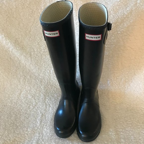 Hunter | Shoes | Hunter Originial Tall Boots In Black Size Unisex 8f7m ...